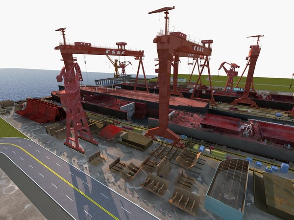 Ship shipyard 3D model - TurboSquid 1385639