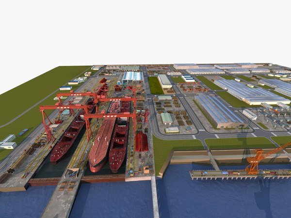 Ship shipyard 3D model - TurboSquid 1385639