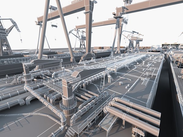 Ship shipyard 3D model - TurboSquid 1385639