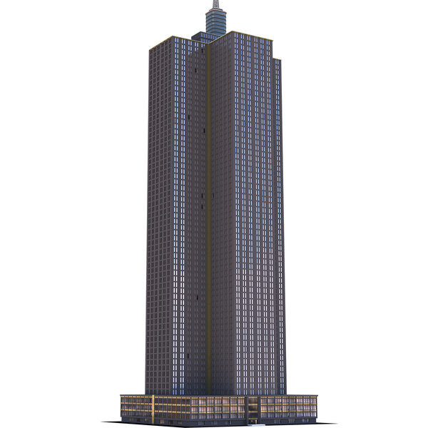 Skyscraper building 3D model - TurboSquid 1385803