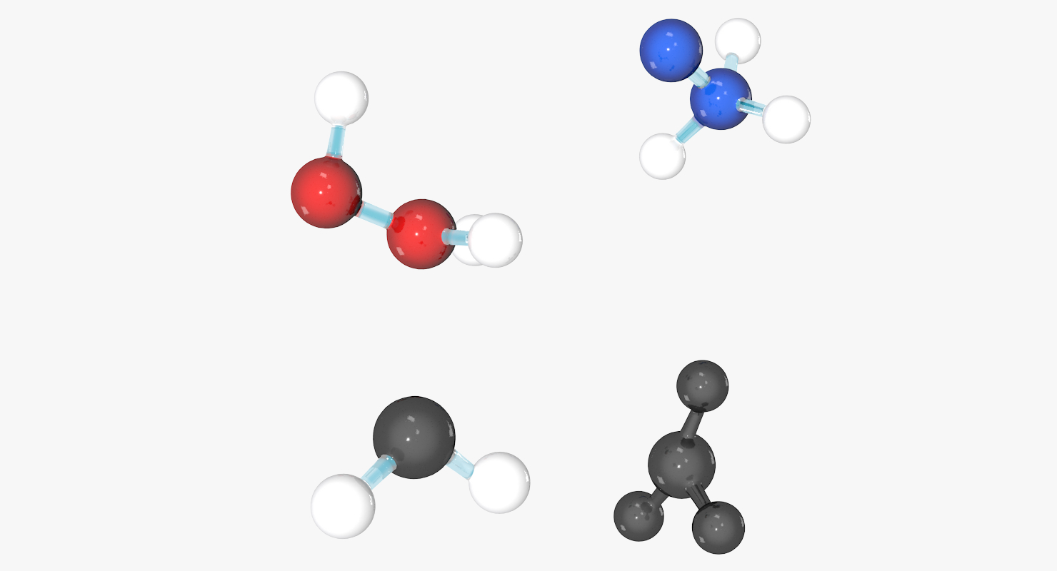 Molecule oil modeled 3D - TurboSquid 1385890