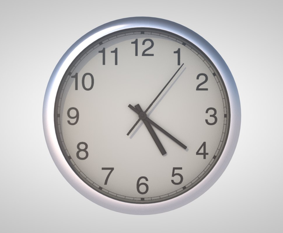 Time clock model - TurboSquid 1385978