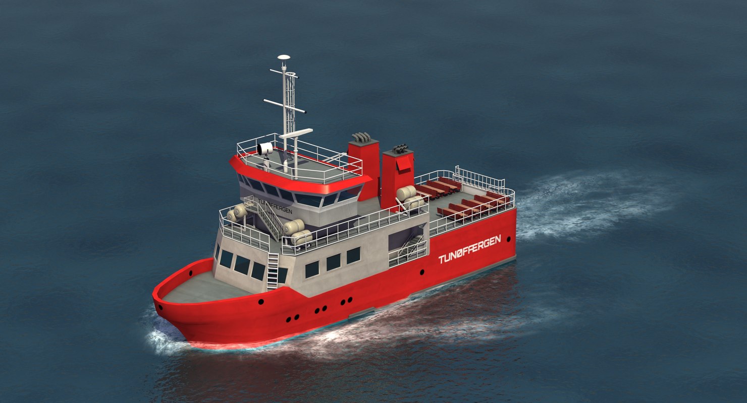 3D commuter ferry boat model - TurboSquid 1386044