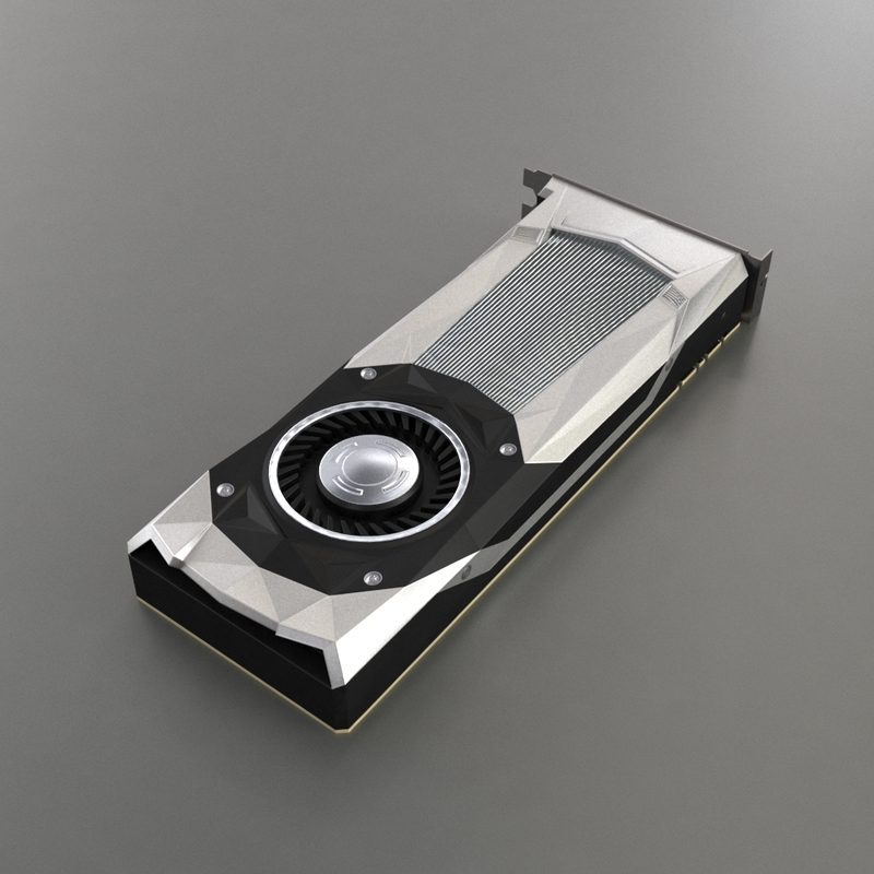 GPU-Grafikkarte 3D-Modell - TurboSquid 1386266