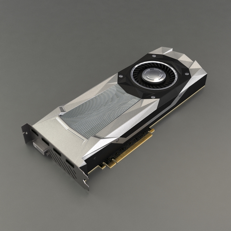 GPU-Grafikkarte 3D-Modell - TurboSquid 1386266