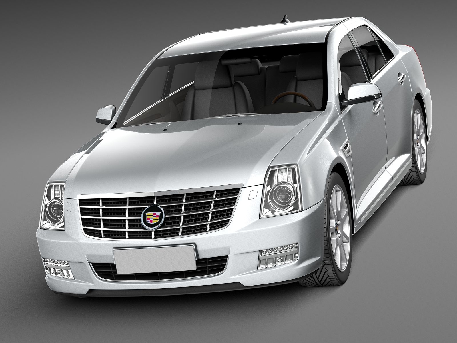 cadillac sls sedan luxury 3d model