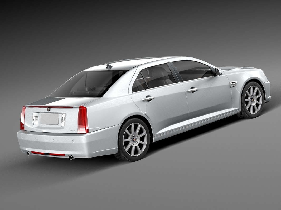 cadillac sls sedan luxury 3d model