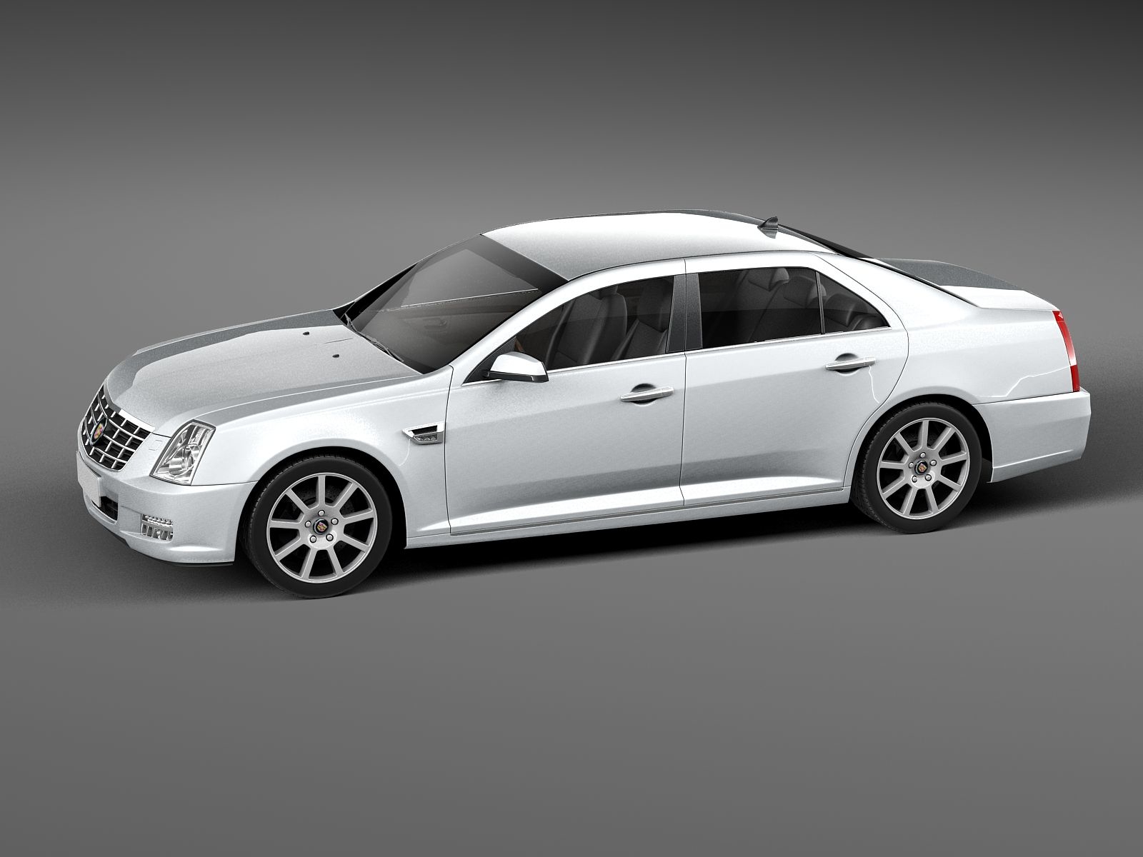 cadillac sls sedan luxury 3d model