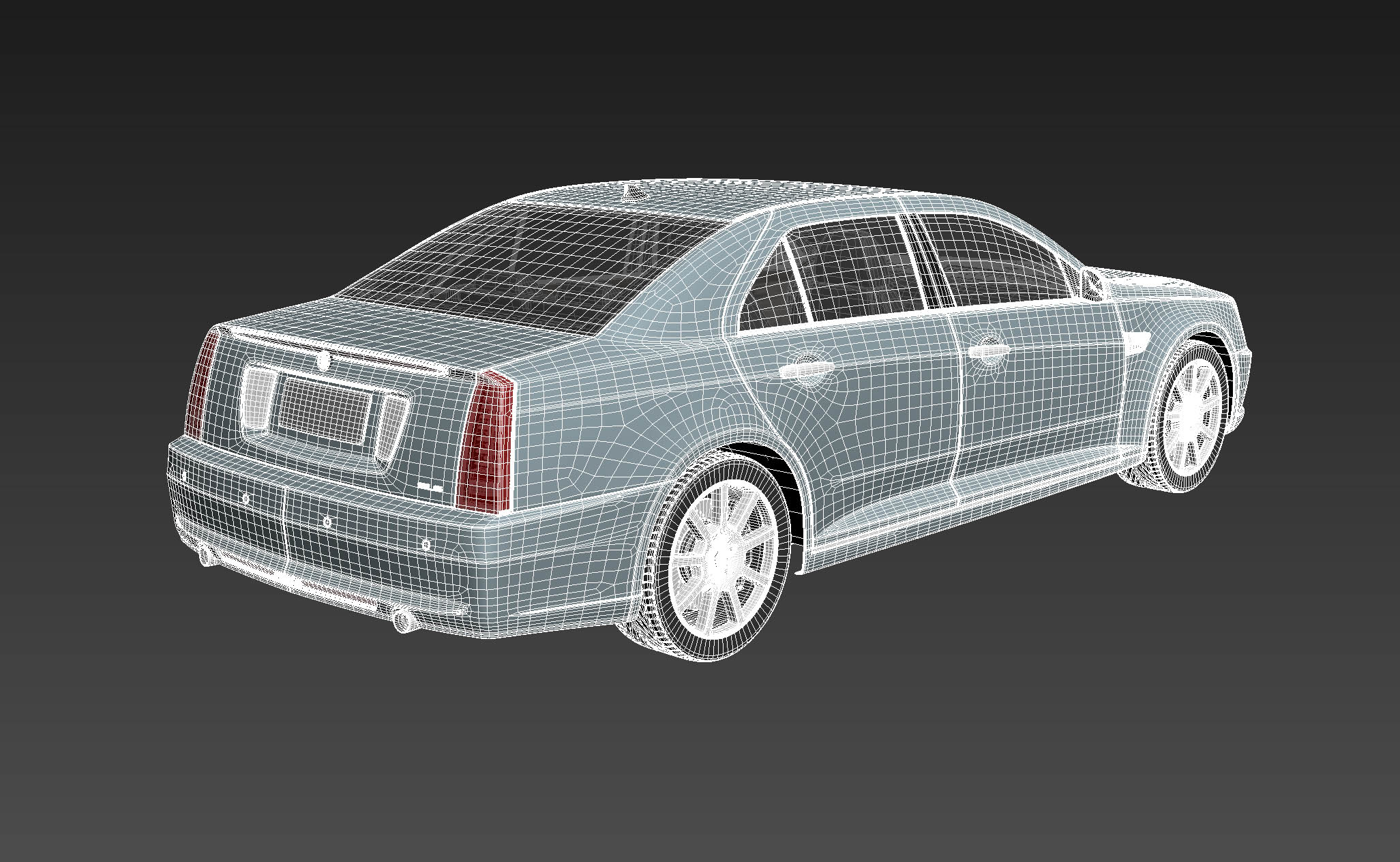 cadillac sls sedan luxury 3d model