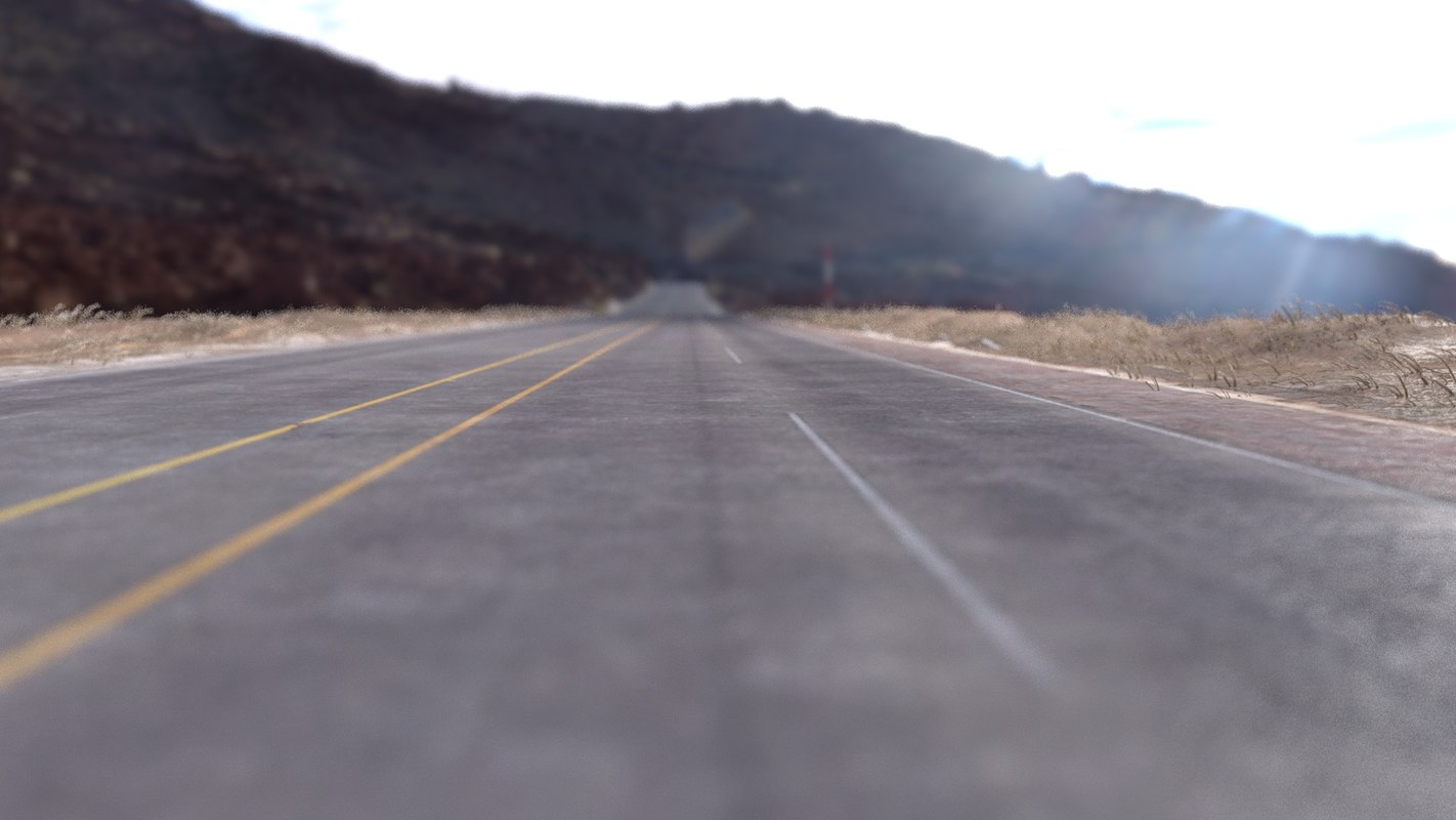 Seamless realistic roads pbr 3D model - TurboSquid 1386345