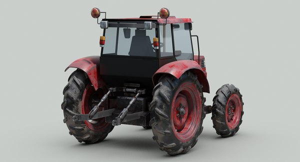 3d agricultural tractor model