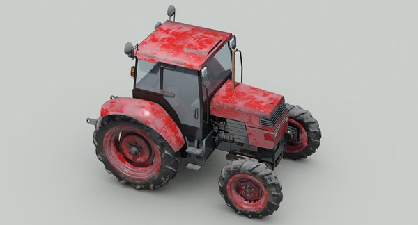 3d agricultural tractor model