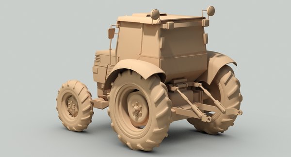 3d agricultural tractor model