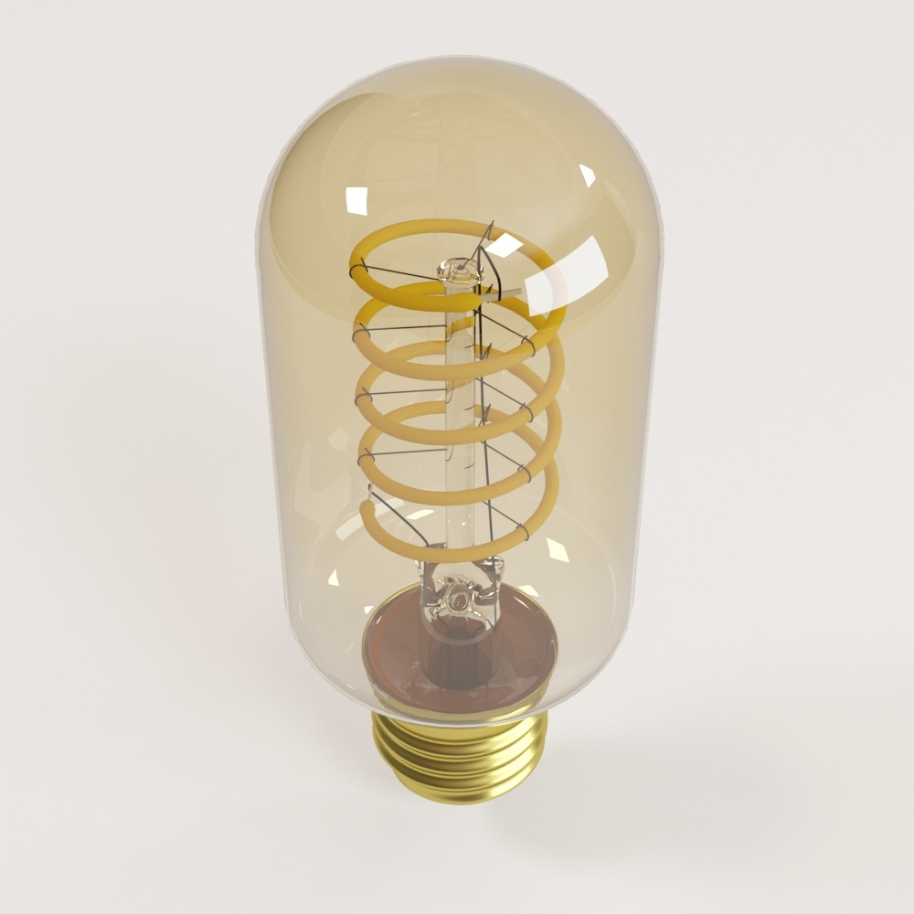 Decorativa Edison Radio Lâmpada Espiral LED E24 Modelo 3D - TurboSquid ...