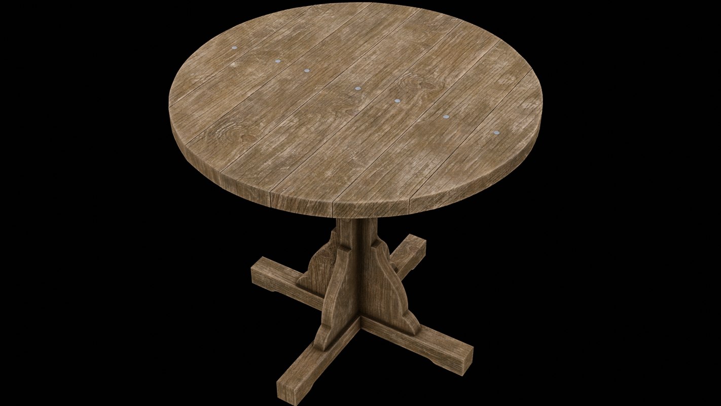 3D medieval small table - TurboSquid 1386559