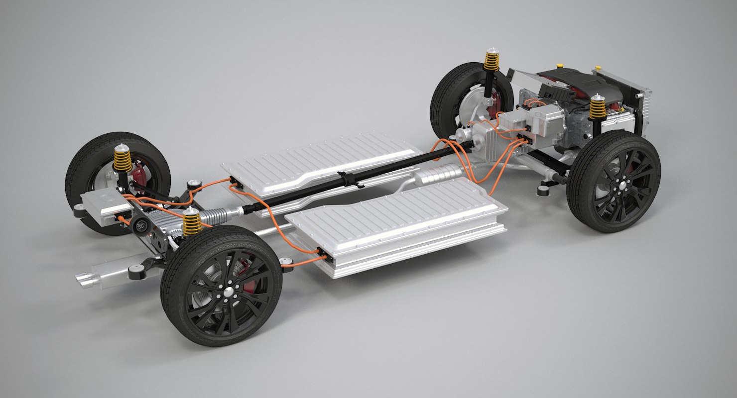 3D rwd hybrid chassis - TurboSquid 1386589