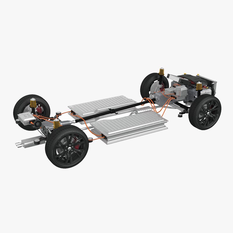 3D rwd hybrid chassis - TurboSquid 1386589