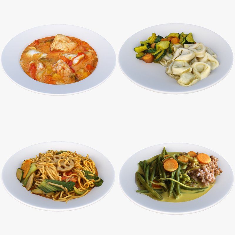 3D meal plate - TurboSquid 1246122