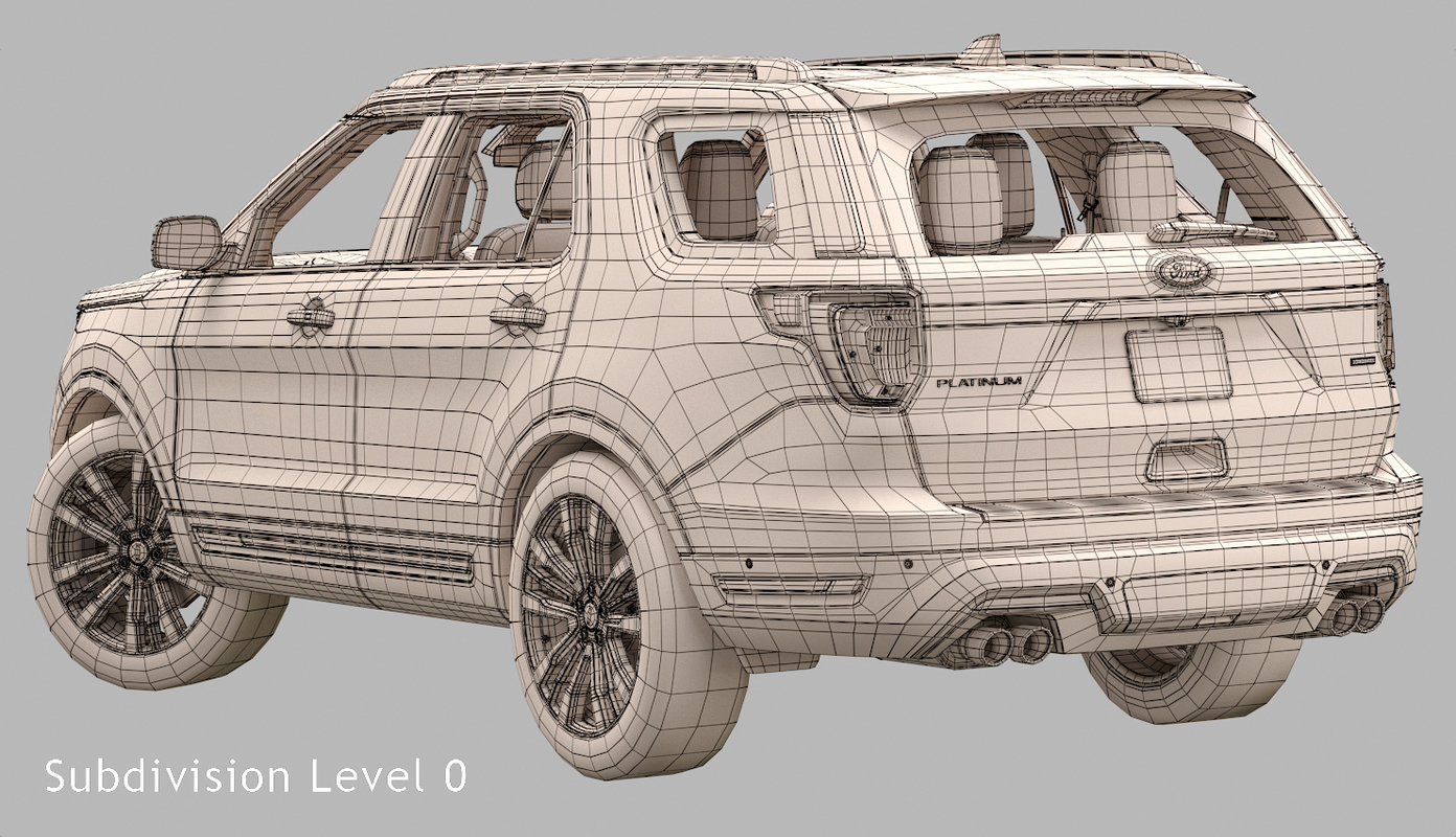 2019 explorer 3D model - TurboSquid 1386615