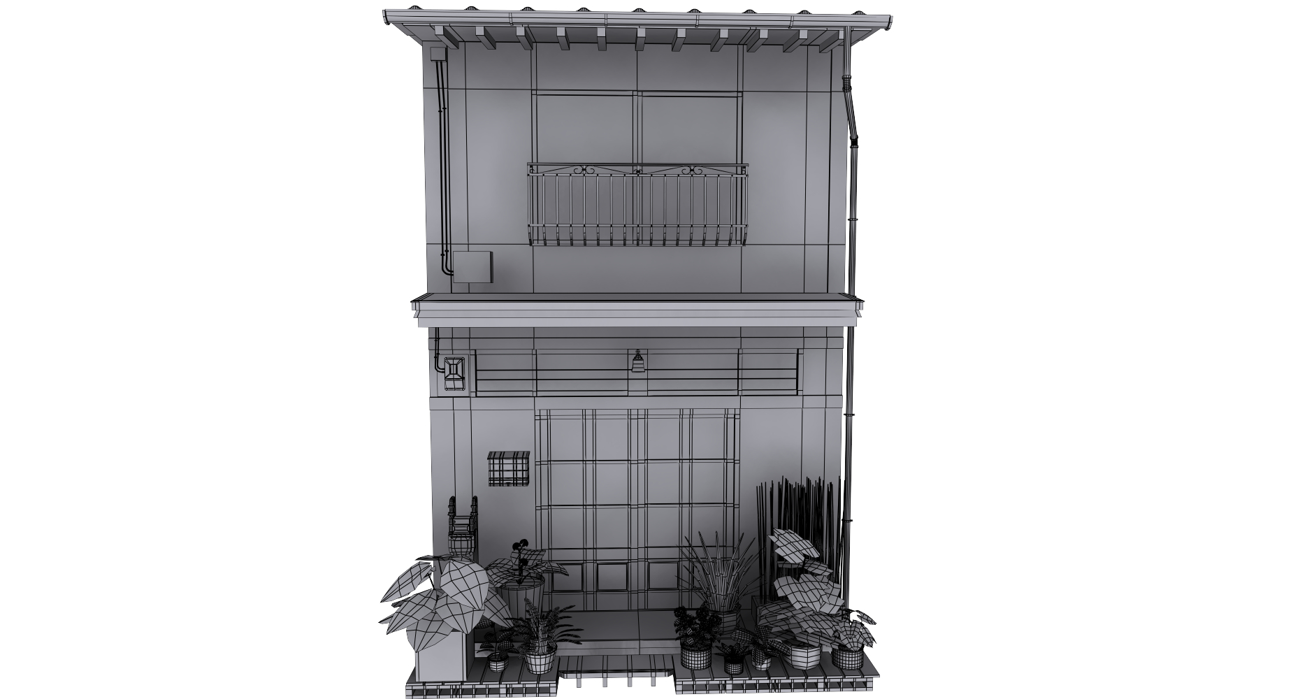 3D model old tokyo building - TurboSquid 1386653