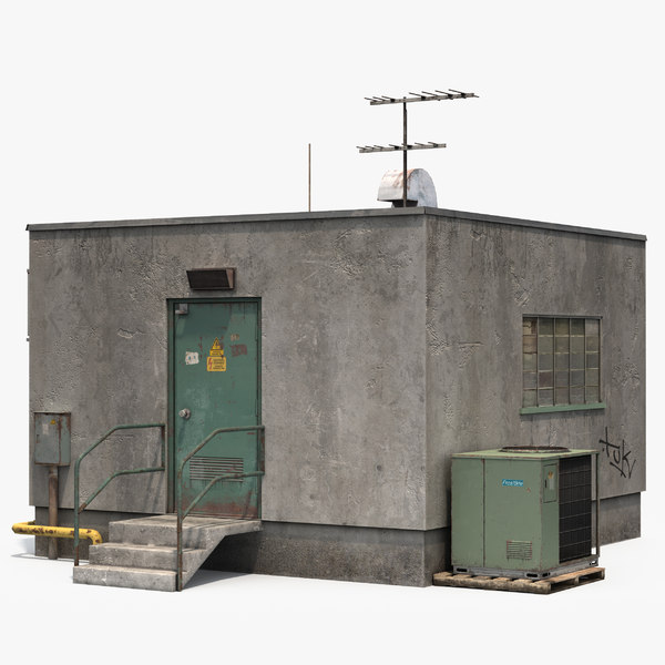 Roof buildings set 3D model - TurboSquid 1386705