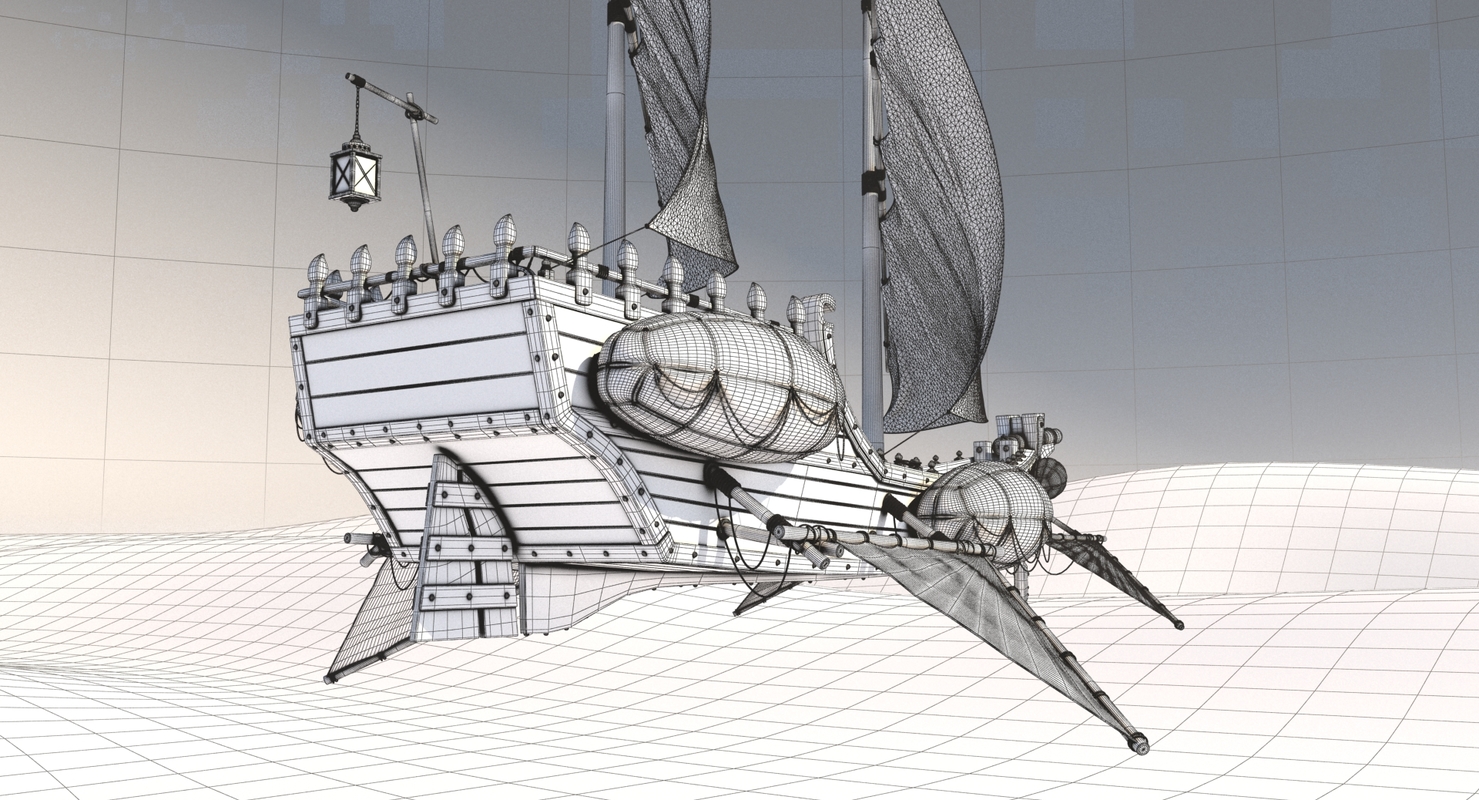 3D flying ship model - TurboSquid 1386692
