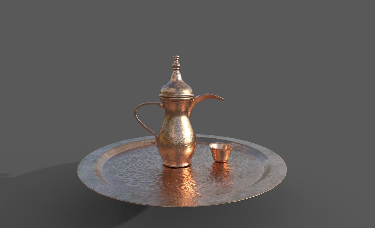 3D arabic coffee model - TurboSquid 1386917