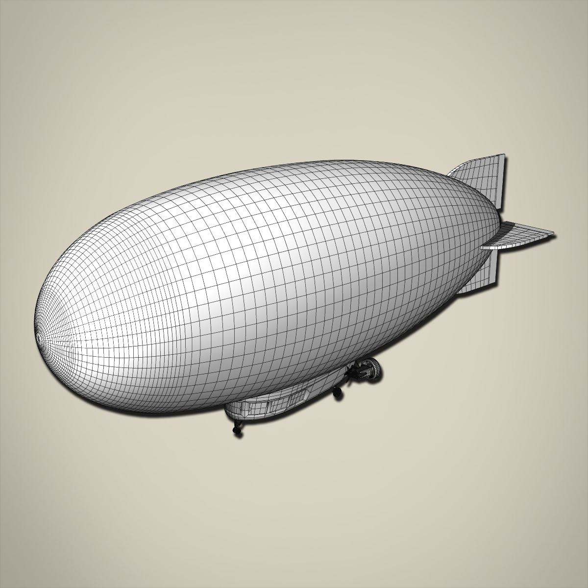 Aircraft airship blimp 3D model - TurboSquid 1386950