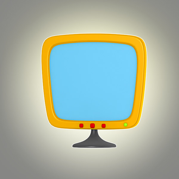 卡通显示器23D模型 - TurboSquid 1340847