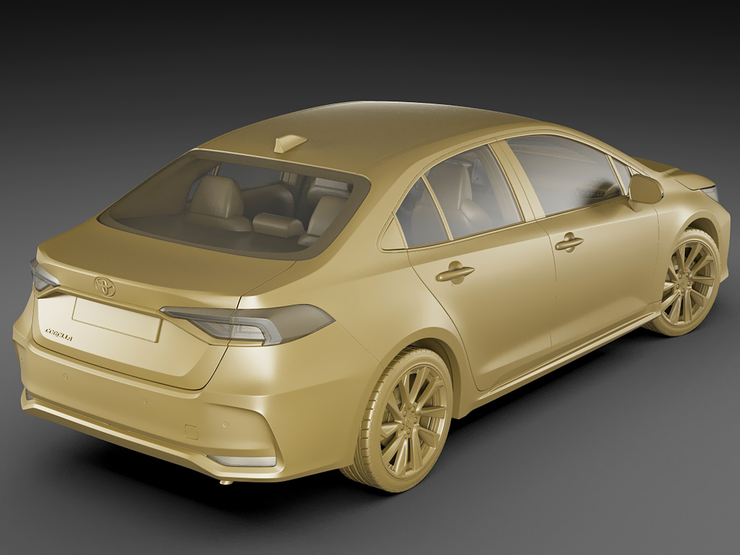 Toyota corolla sedan 3D model - TurboSquid 1387041