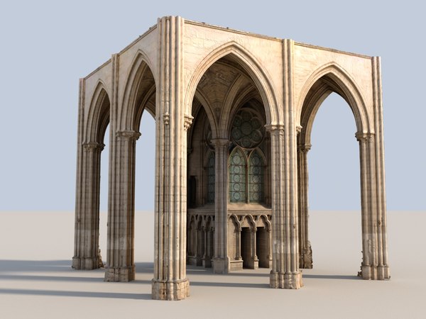 3D cathedral gothic pack 32 model - TurboSquid 1387189