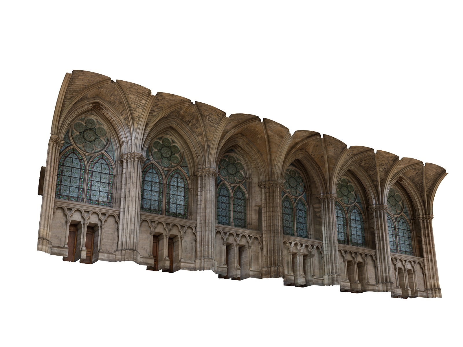 modelo 3d Muro gótico 16k - TurboSquid 1387218