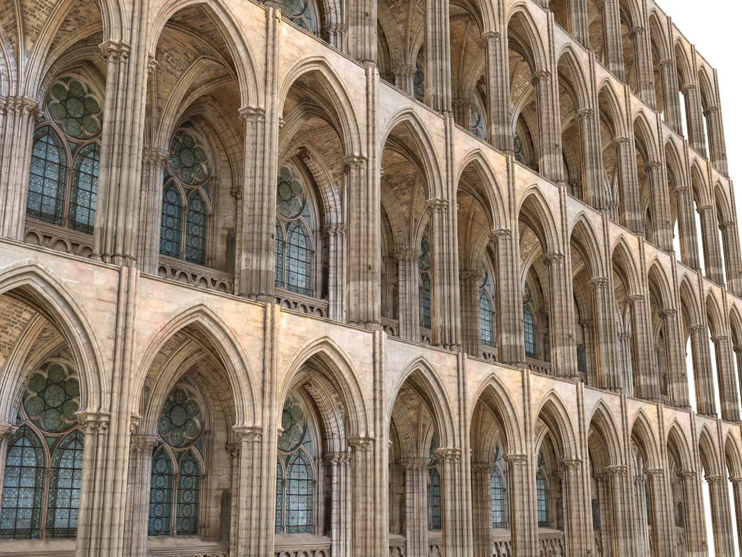 modelo 3d Muro gótico 16k - TurboSquid 1387218