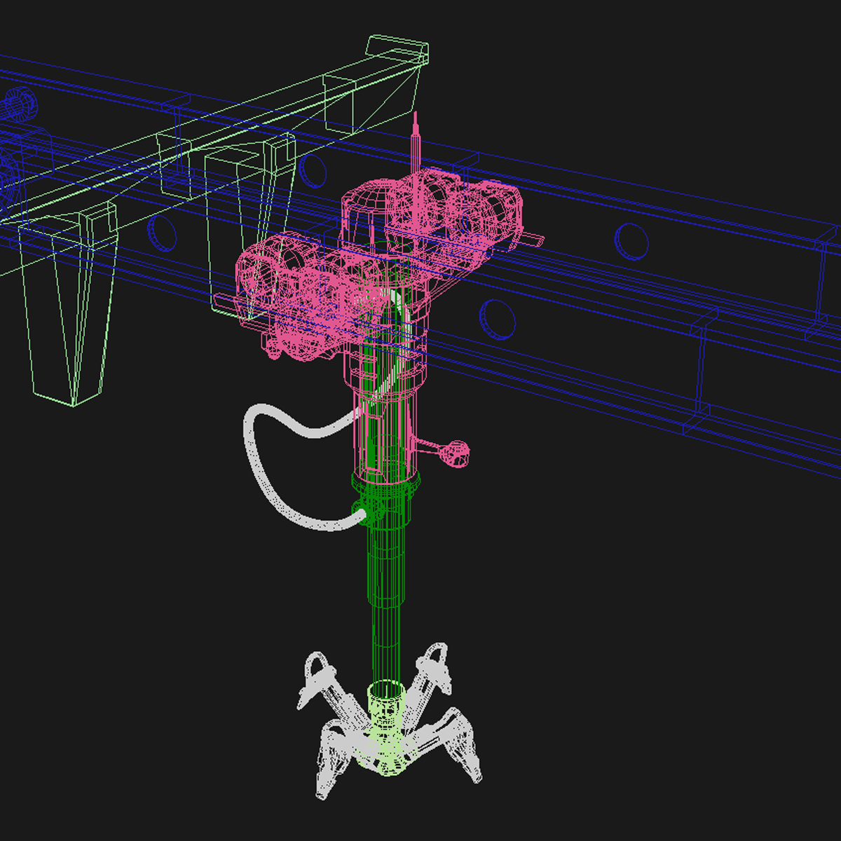 Sci-fi industrial robotic crane 3D model - TurboSquid 1385489