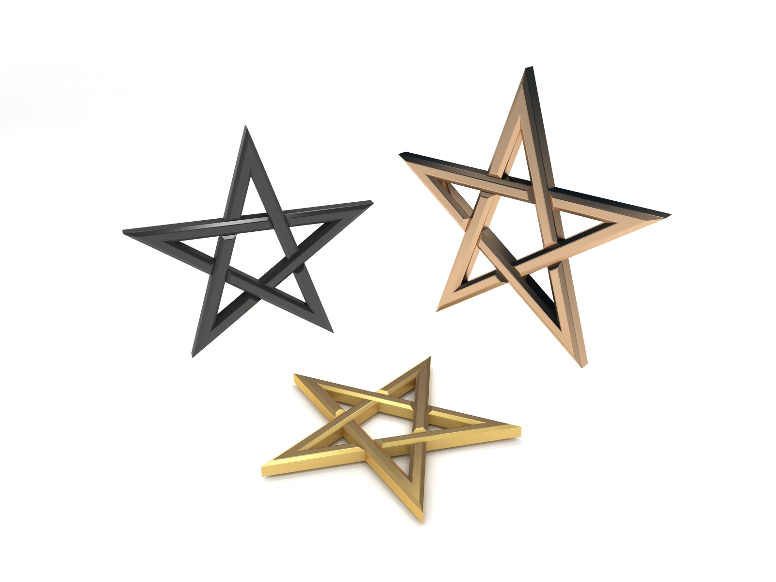 3D pentagram - TurboSquid 1387308