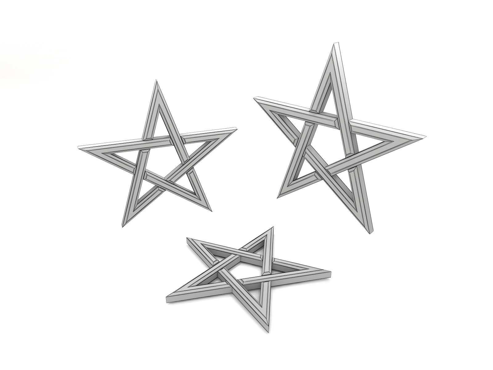 3D pentagram - TurboSquid 1387308