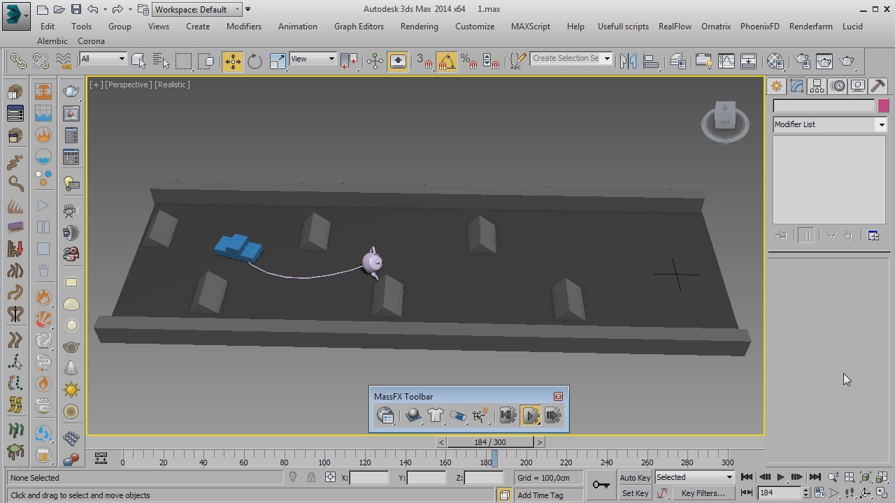 Plug ins Massfx rope simulation