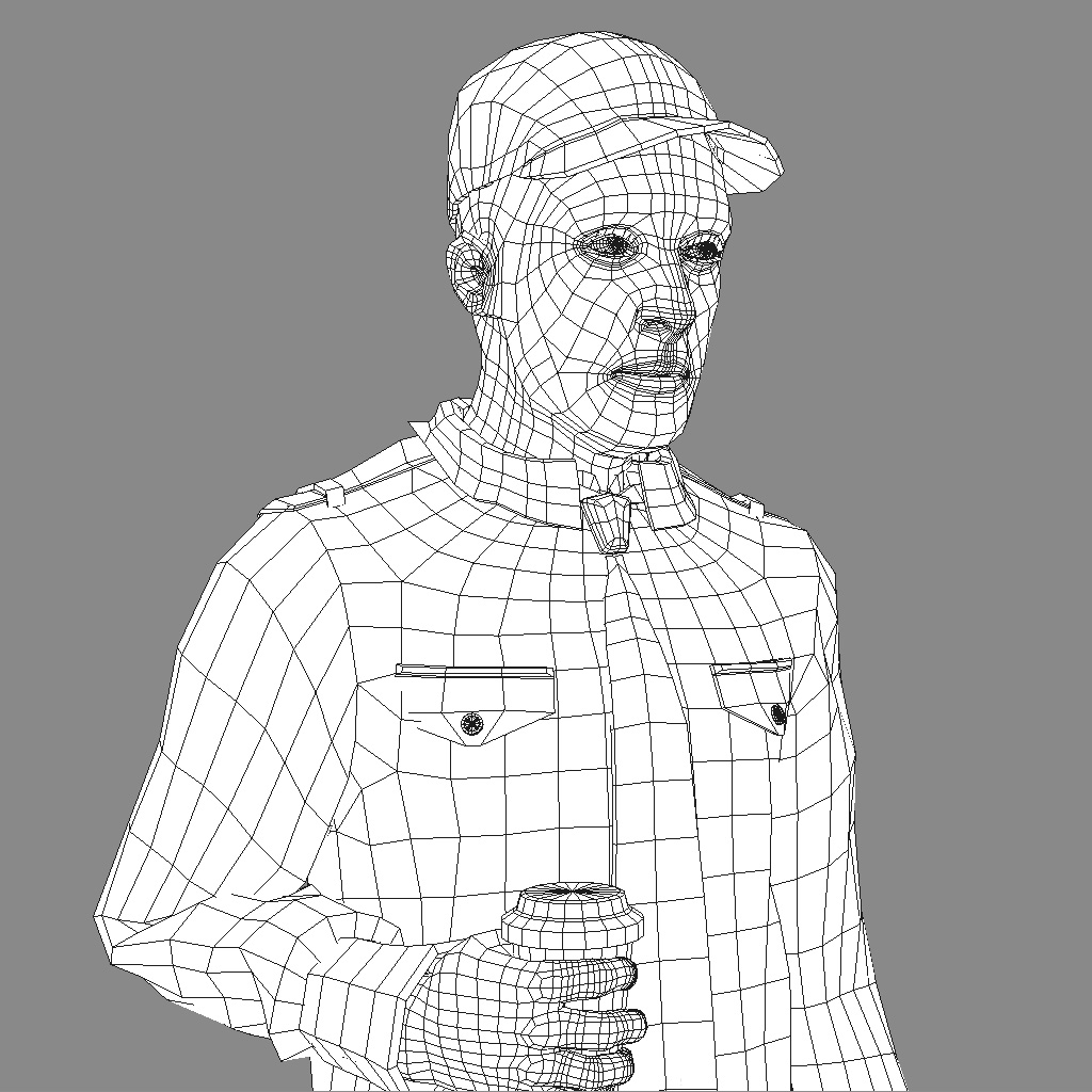3D security guard rigged - TurboSquid 1387553