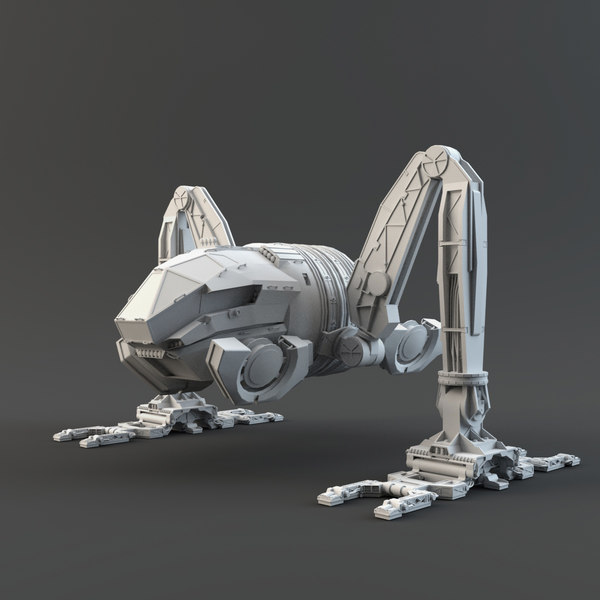 3d praying mantis robot model