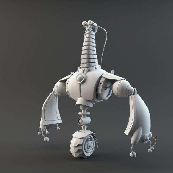 3d praying mantis robot model
