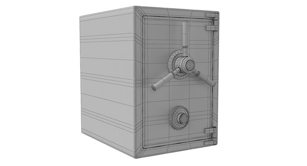 Real money safe 3D model - TurboSquid 1387763