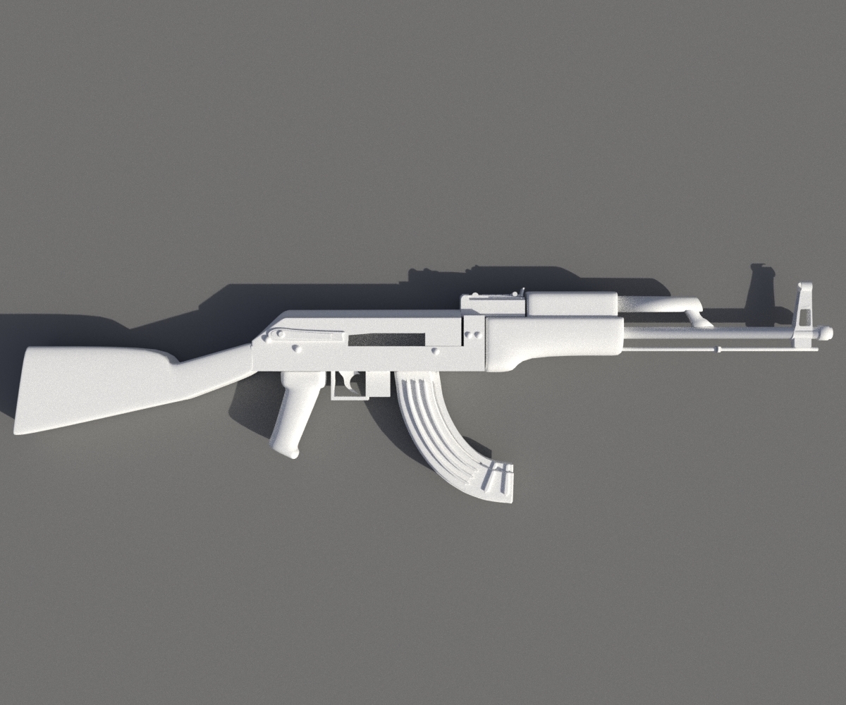 Blender rifle 3D model - TurboSquid 1387673
