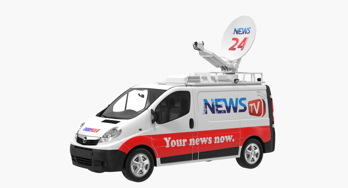 News van studio tv 3D model - TurboSquid 1387942