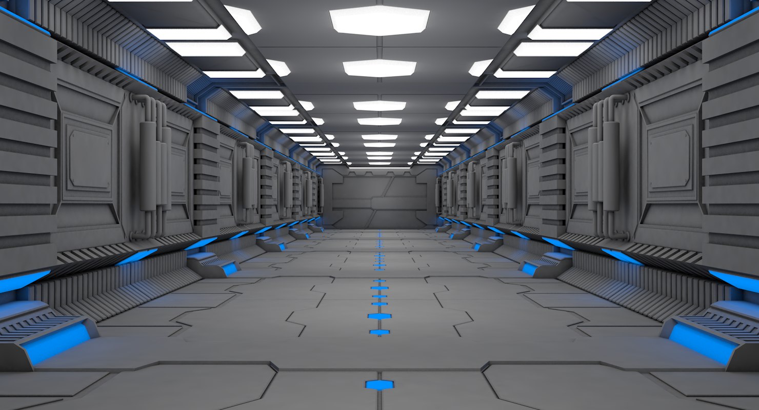3D sci fi corridor model - TurboSquid 1387852