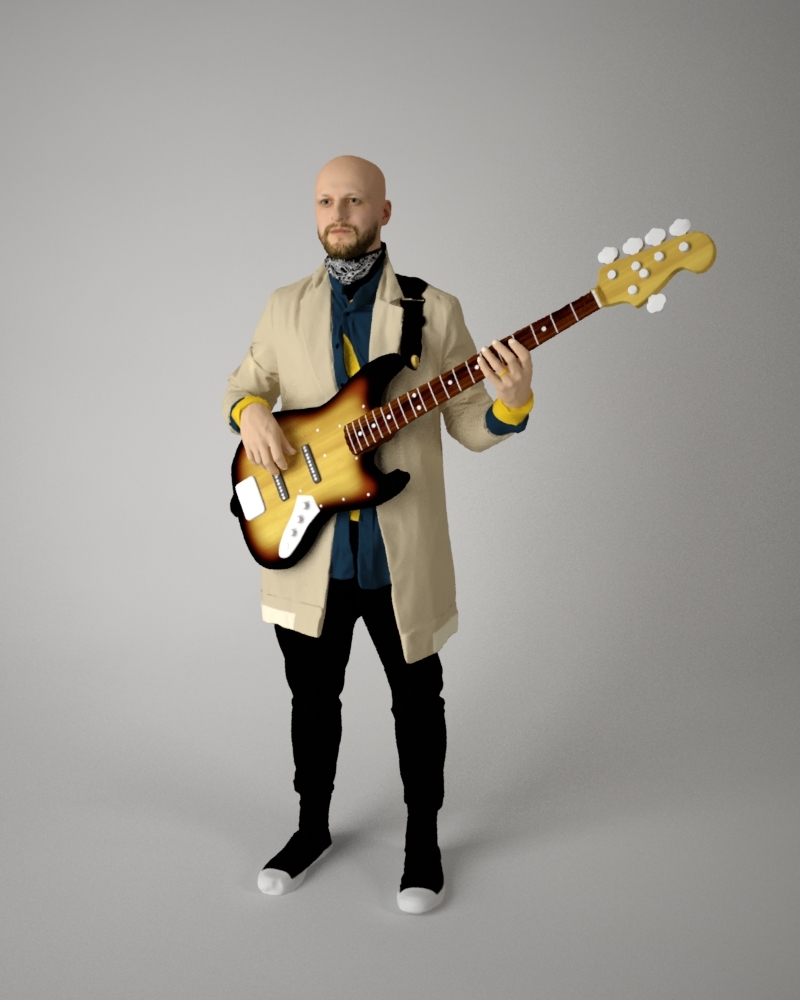 Musician music 3D model - TurboSquid 1387969