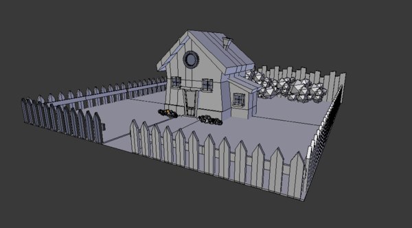 Casa Low Poly Modelo 3D - TurboSquid 1387983