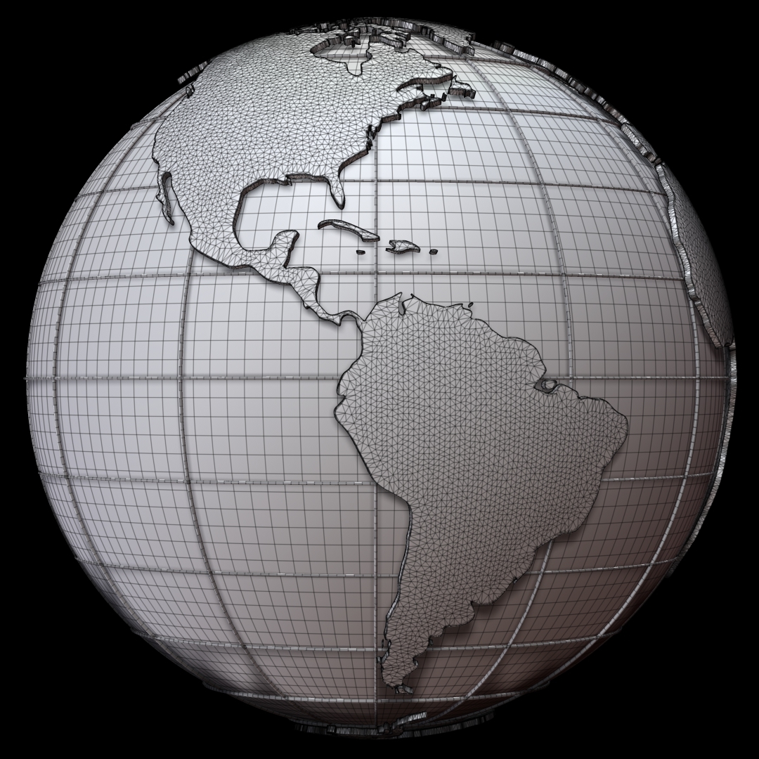 Globe earth 3D model - TurboSquid 1388199