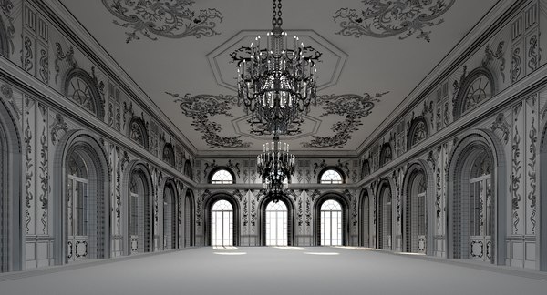 Classic interior 3D model - TurboSquid 1388412