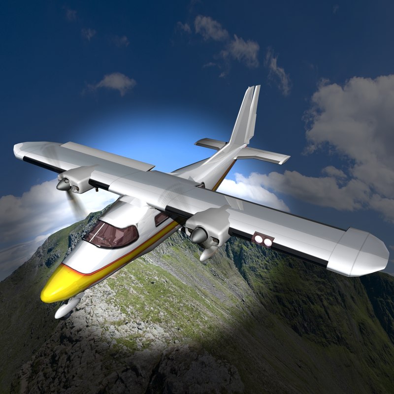 3D partenavia p68 commuter model - TurboSquid 1388467