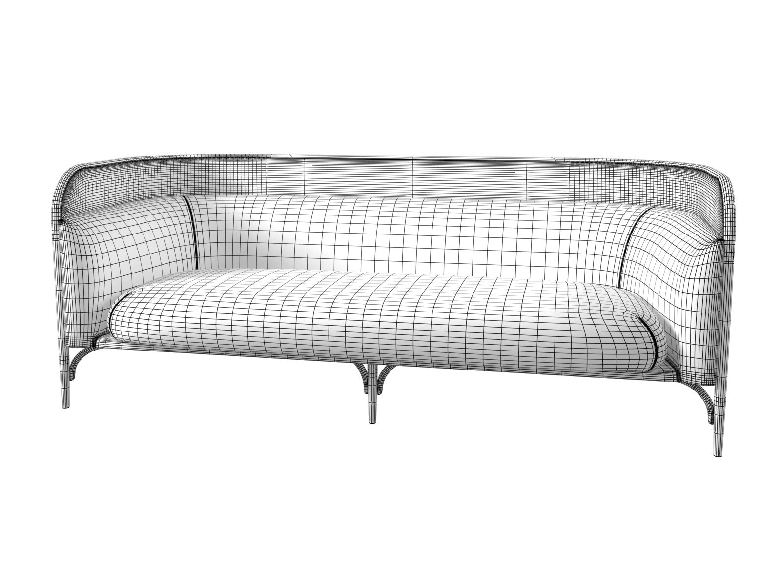 Targa sofa 200 model - TurboSquid 1388854